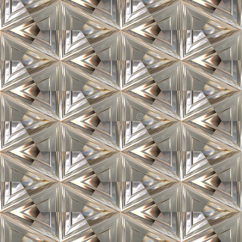 Seamless Repeating Metallic Pattern Tile Stock Illustration ...