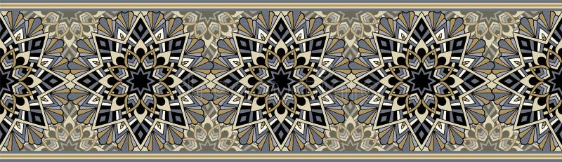 Seamless Repeating Pattern for Border Design Stock Vector ...