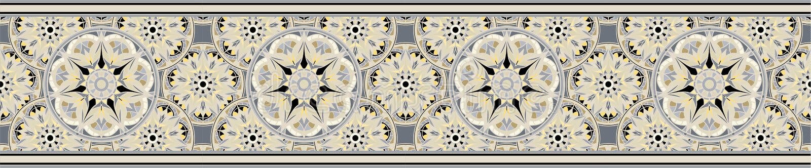 Seamless Repeating Pattern for Border Design Stock Vector ...