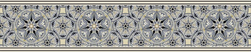 Seamless Repeating Pattern for Border Design Stock Vector ...