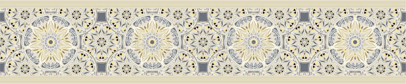 Seamless Repeating Pattern for Border Design Stock Vector ...