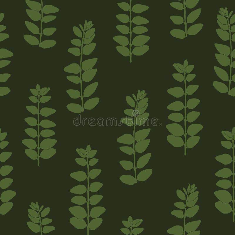 Seamless Repeating Pattern of Branches Stock Illustration ...