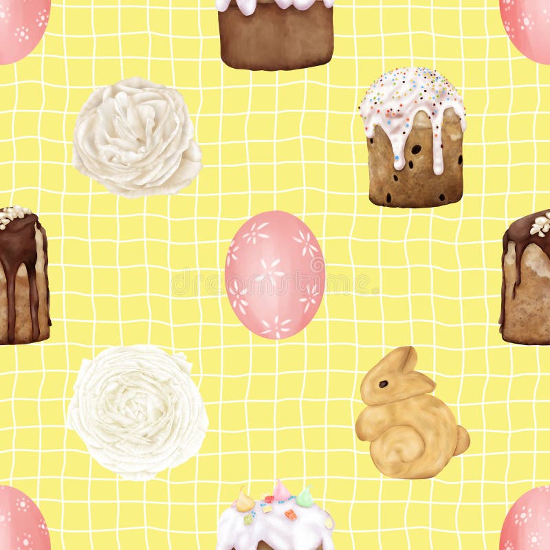 Seamless Repeating Pattern Celebrating Festive Easter during Spring ...