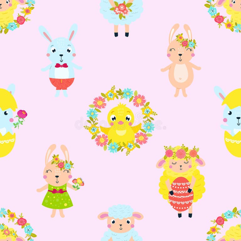Seamless Repeating Pattern Celebrating Festive Easter during Spring ...