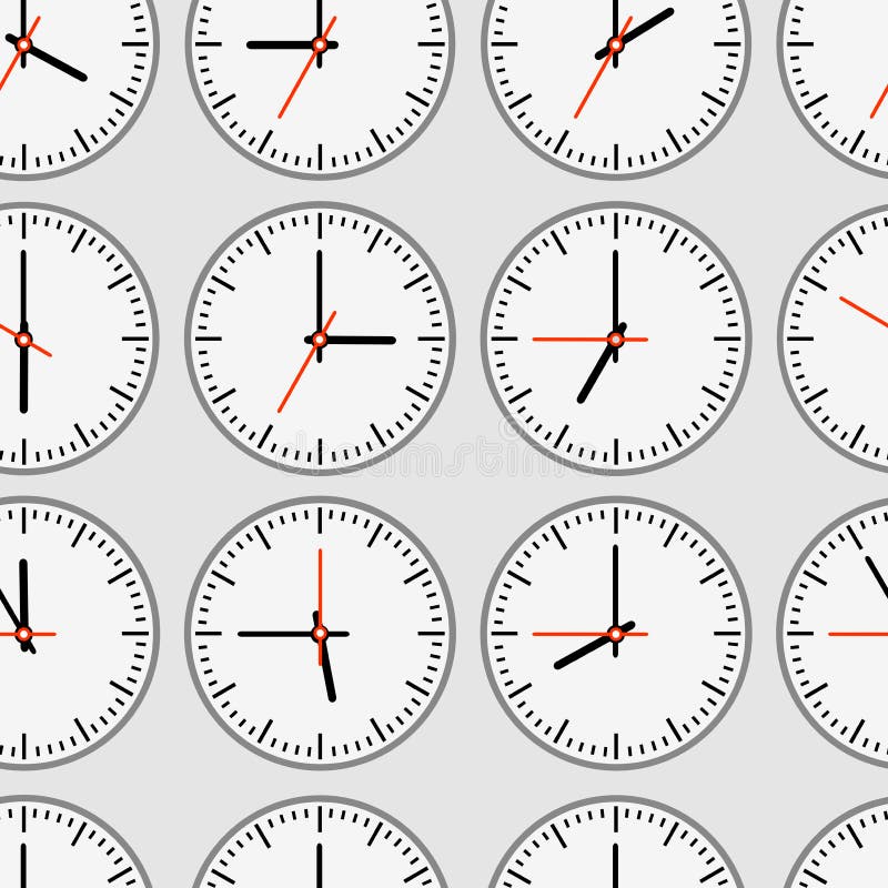 Seamless repeating pattern stock vector. Illustration of timer - 68647321