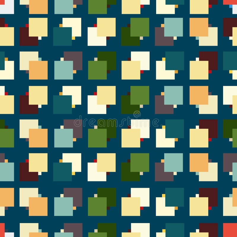 Seamless Repeating Pattern of Colored Squares. Stock Vector ...