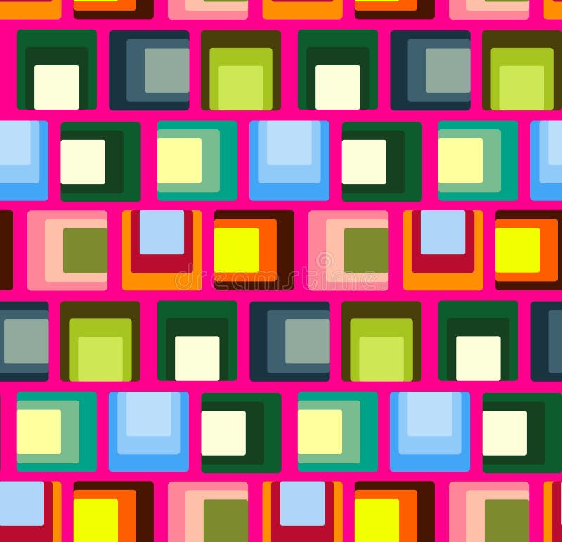 Seamless Repeating Pattern of Colored Squares.Vector Stock Vector ...