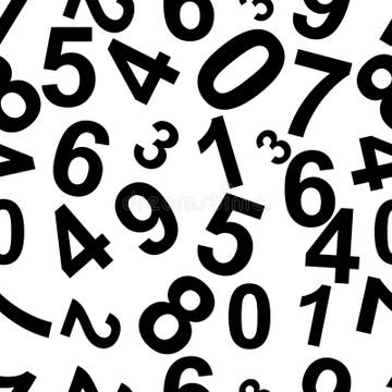 Numbers Pattern Repeating Stock Illustrations – 672 Numbers Pattern ...