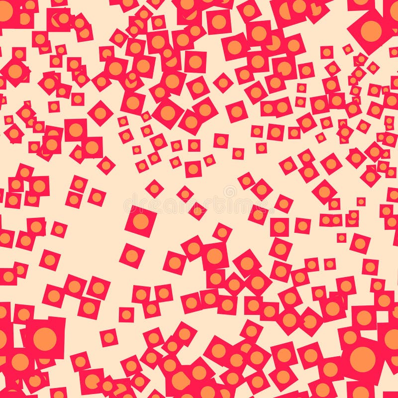 Seamless Repeating Pattern Consisting of Squares and Circles Stock ...