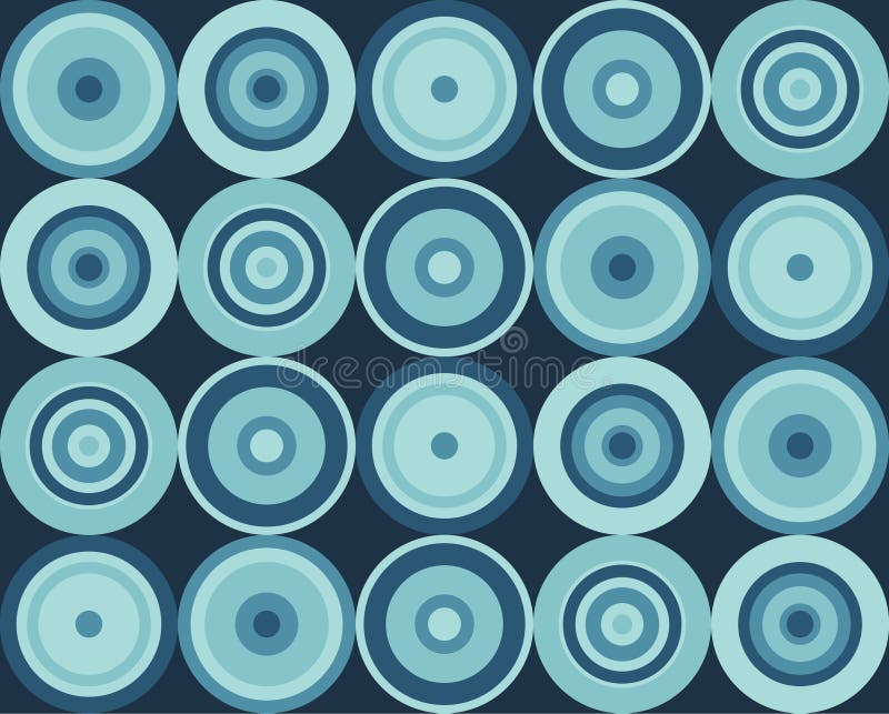 Seamless Repeating Pattern of Cricles Stock Illustration - Illustration ...