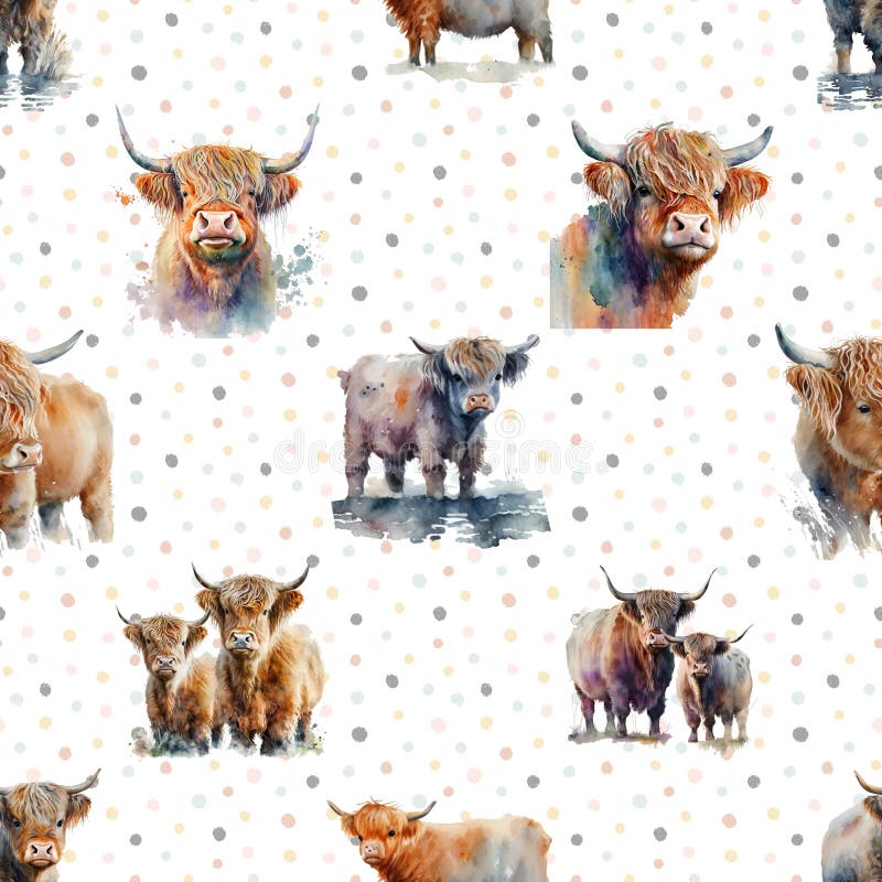 Seamless Repeating Pattern with Adorable Cute Cats Stock Illustration ...