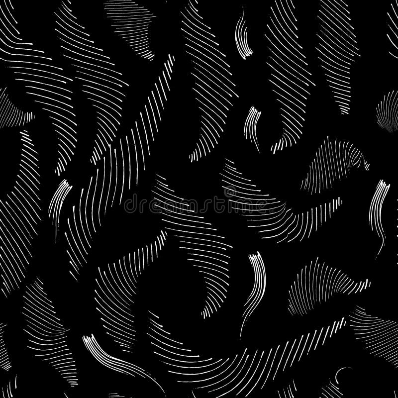 Seamless Repeating Pattern of Different Kinds of Strokes Stock Vector ...