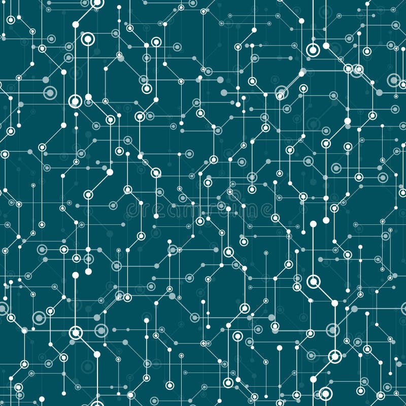 Seamless Repeating Pattern from an Electronic Board Stock Vector ...