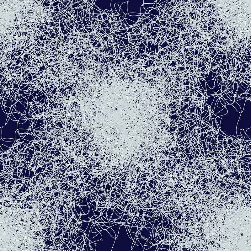 Seamless Repeating Pattern of Entangled Lines on on a Gray Background ...