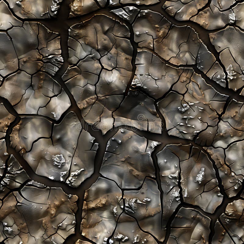 Abstract Seamless Tile of Ground or Reptile Skin Stock Illustration ...
