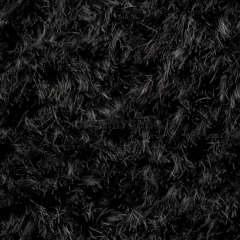 Black Fur Seamless Tile Background Stock Illustration - Illustration of ...
