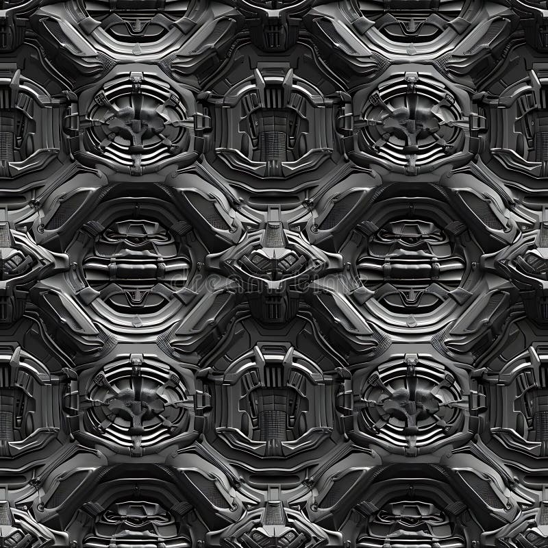 Layered Aged Metal Grating Texture, Repeating Pattern Stock ...