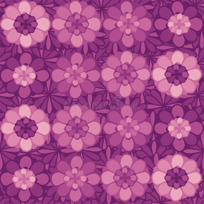 Seamless Repeating Pattern of Flowers Stock Illustration - Illustration ...