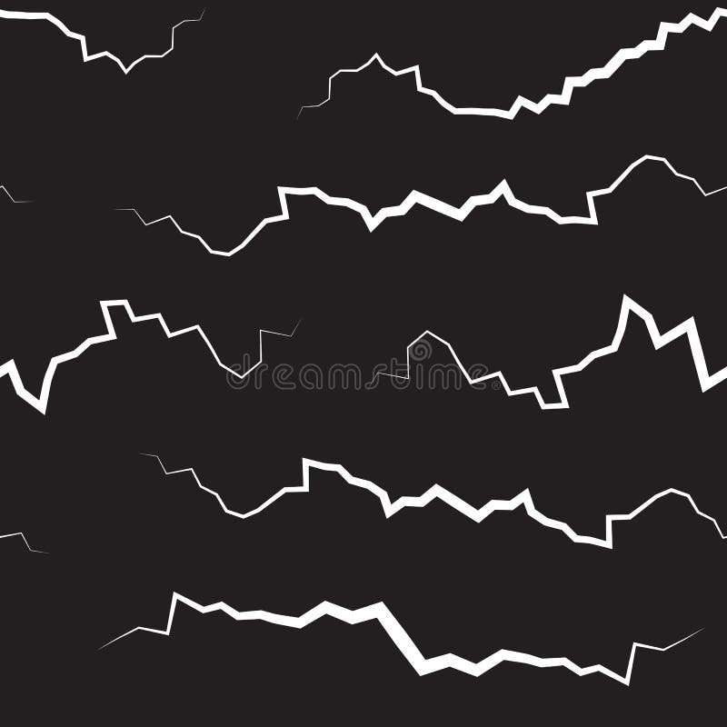 Seamless, Repeating Pattern of Fractures or Cracks Stock Vector ...