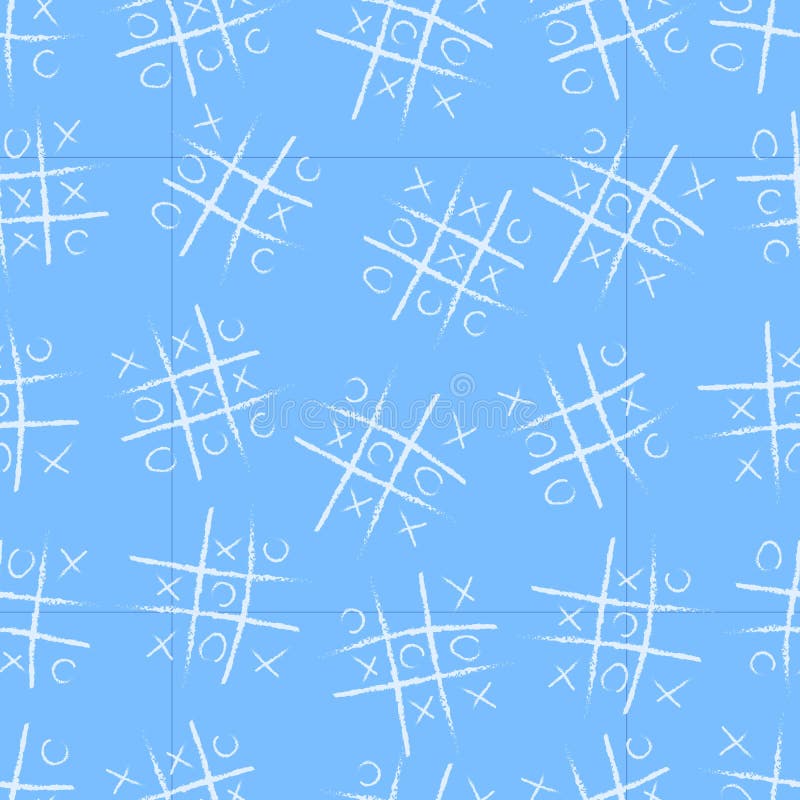 Seamless Repeating Pattern of the Game Tic Tac Toe.Vector Stock Vector ...