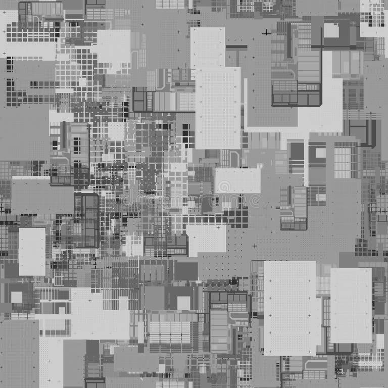 Seamless Repeating Pattern of Height Maps. Can Be Used for Futuristic ...