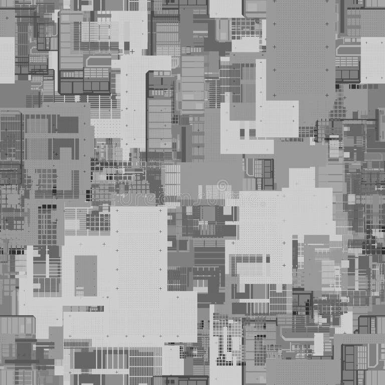 Seamless Repeating Pattern of Height Maps. Can Be Used for Futuristic ...