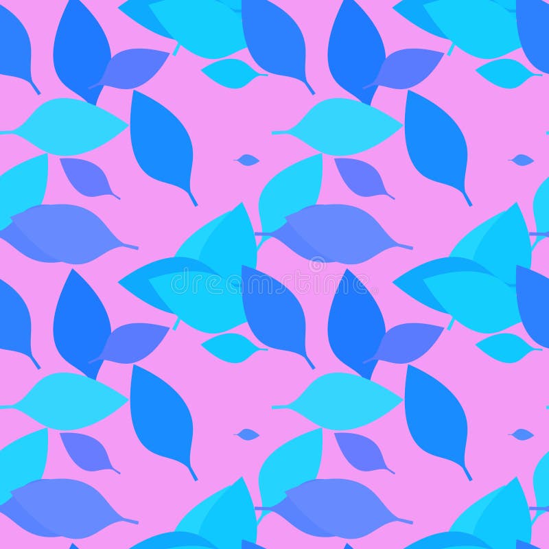 Seamless Repeating Pattern with Leaves Stock Illustration ...