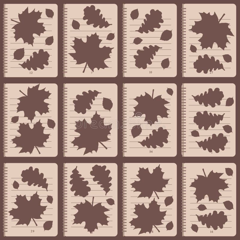 Seamless Repeating Pattern of Leaves Stock Illustration - Illustration ...