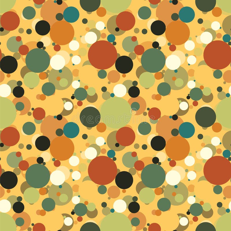 Seamless Repeating Pattern of Multi-colored Circles Stock Vector ...