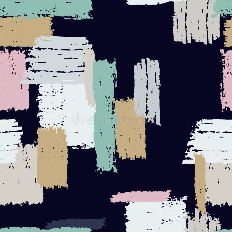 Seamless Repeating Pattern with Multicolored Paint Stripes. Brushstroke ...