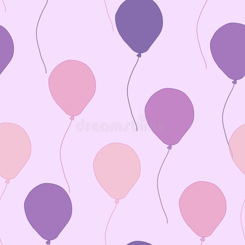 Seamless Repeating Pattern of Air Balloons Stock Illustration ...