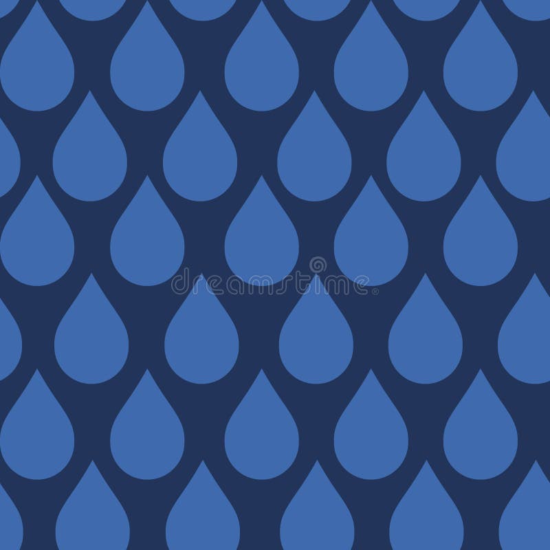 Seamless Repeating Pattern of Water Drops Stock Illustration ...