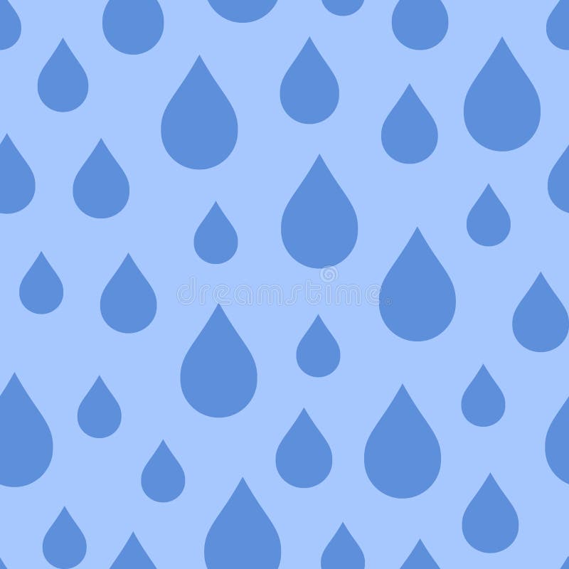 Seamless Repeating Pattern of Water Drops Stock Illustration ...