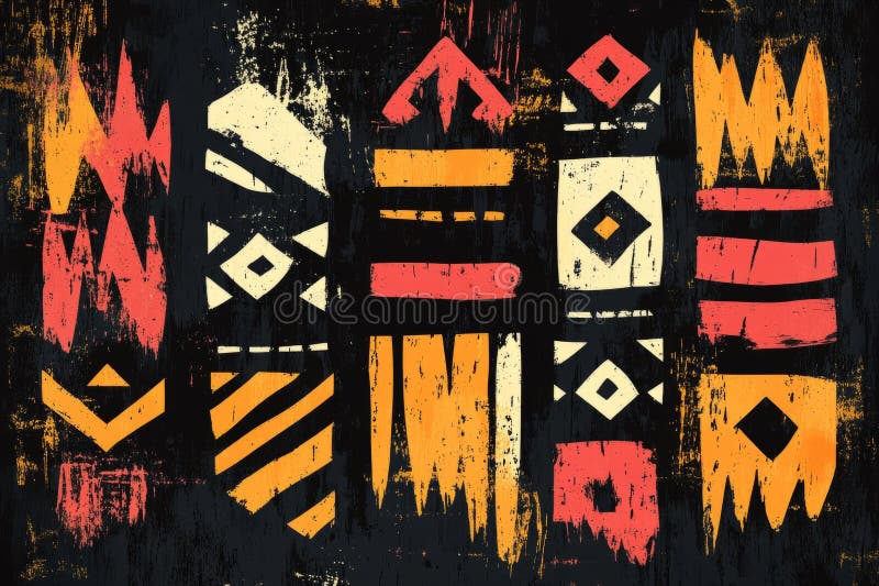 Seamless Repeating Pattern Representing Mudcloth, an Ancient African ...