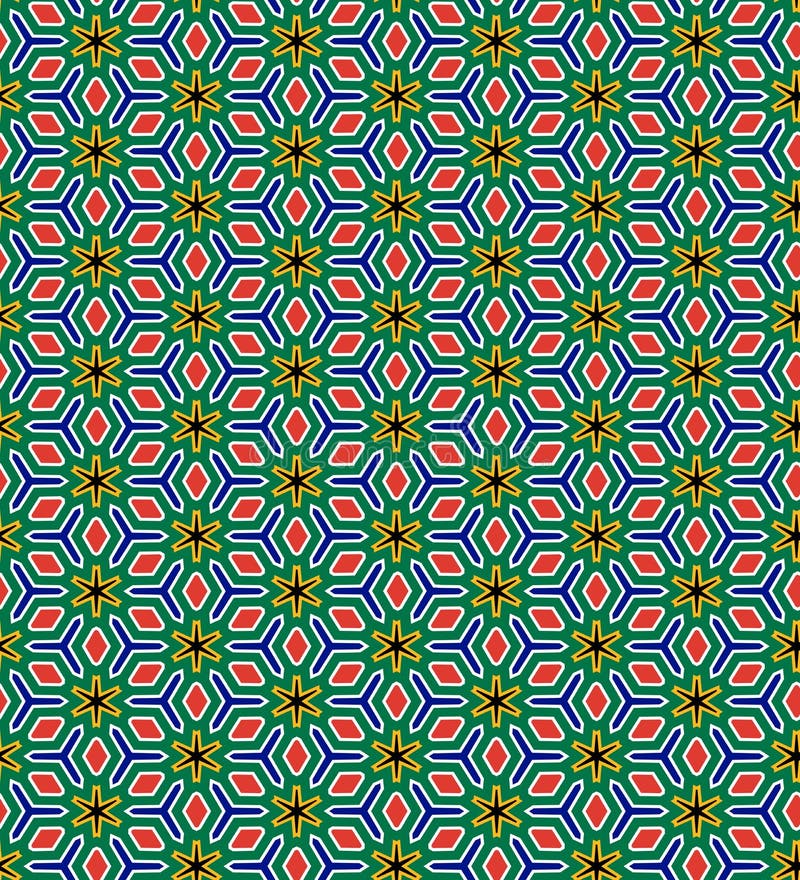 Seamless Repeating Fractal Pattern Stock Illustration - Illustration of ...