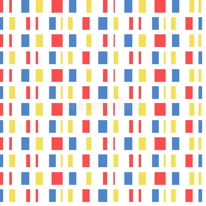 Seamless Repeating Pattern of Squares and Rectangles Stock Illustration ...