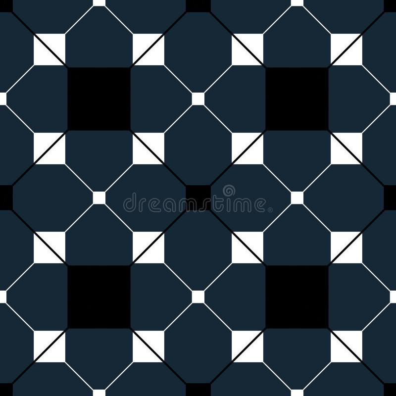 Seamless Repeating Pattern of Squares, Triangles and Circles Stock ...
