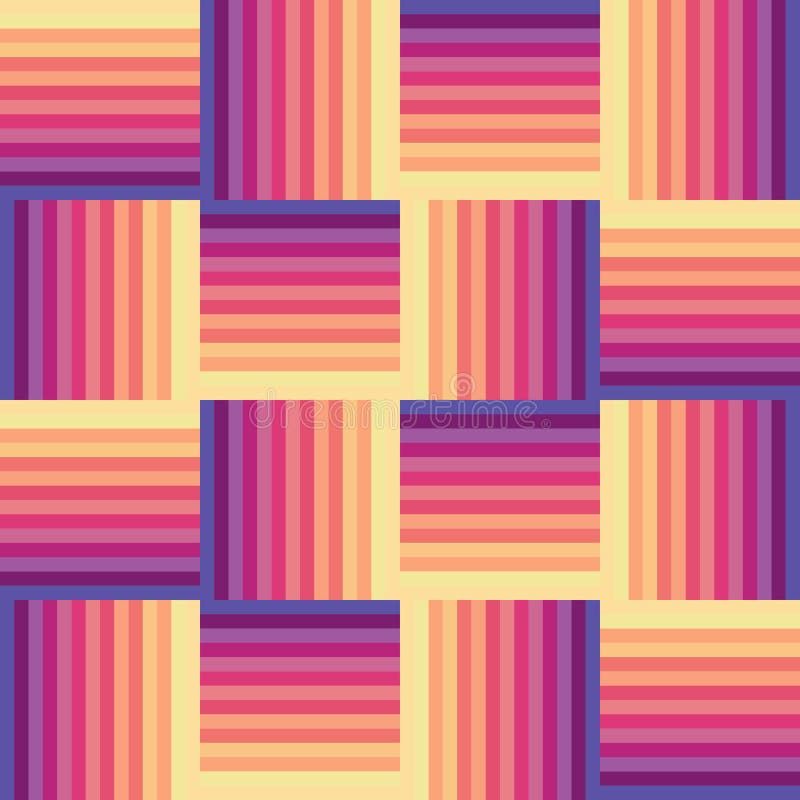 Seamless Repeating Pattern of Stripes Stock Illustration - Illustration ...