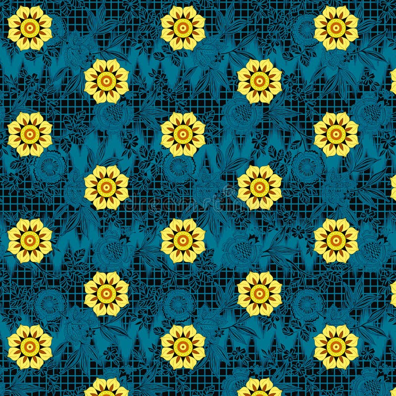 Seamless Repeating Pattern of Sun for Wallpapers, Textile, Fabric and ...
