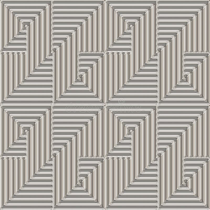 Seamless Repeating Metallic Pattern Tile Stock Illustration ...