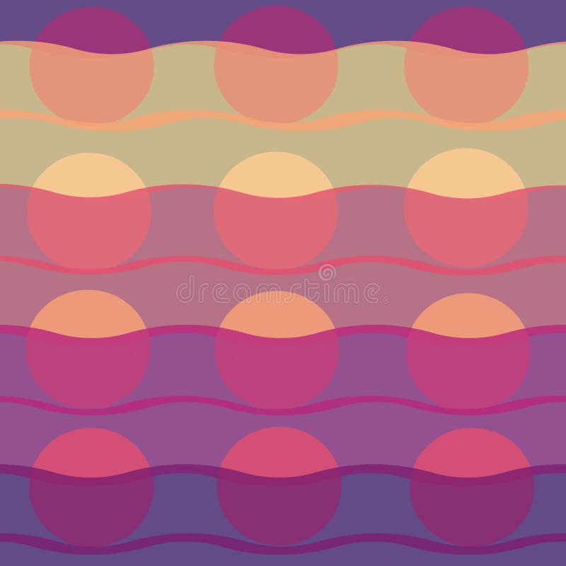 Seamless Repeating Pattern of Wavy Stripes Stock Illustration ...