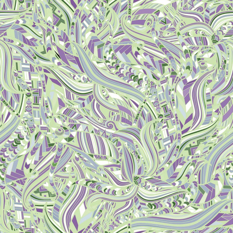 Seamless Repeating Pattern in the Zen Style Stock Vector - Illustration ...