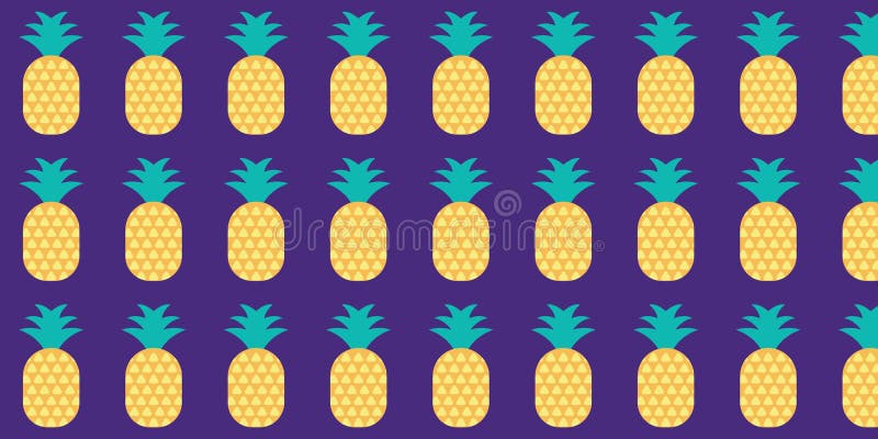 Seamless Repeating Pineapple Pattern. Vector Illustration. Stock Vector - Illustration of vector ...