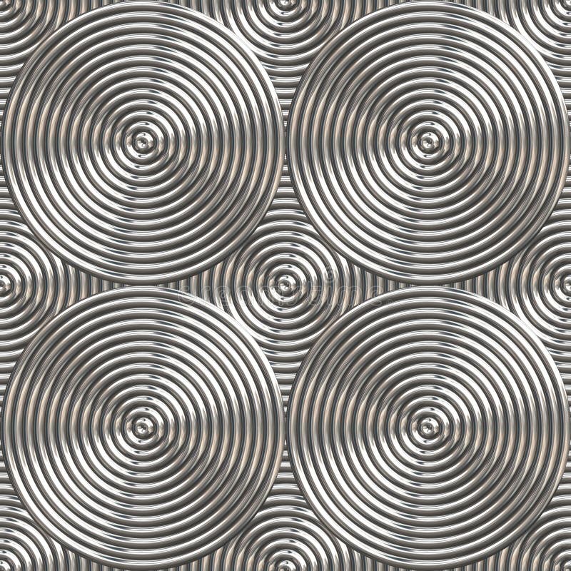 Seamless Repeating Silver Metal Pattern Tile Stock Photo - Image of ...