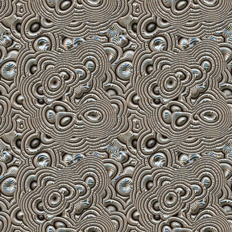 Seamless Repeating Silver Texture Pattern Tile Stock Photo - Image of ...