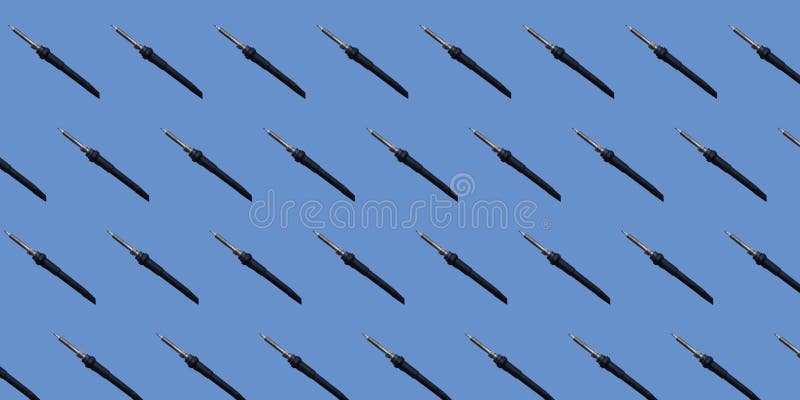 Seamless Repeating Soldering Iron Pattern. the Black Soldering Has No ...