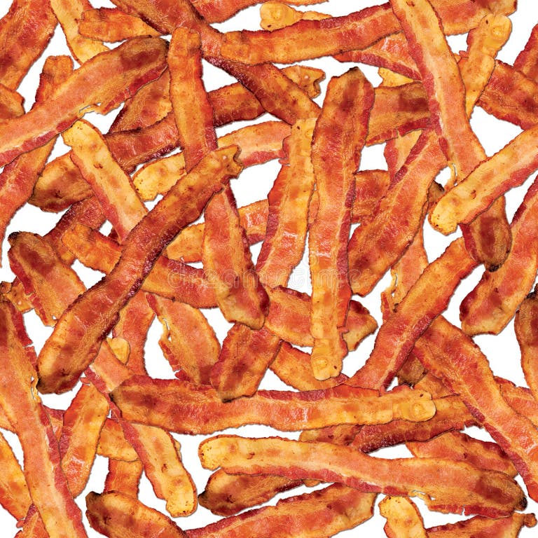 Seamless Repeating Tile of Bacon Slices Stock Photo - Image of slab ...