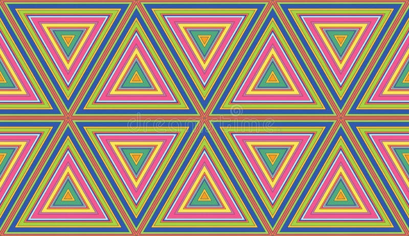 Seamless Repeating Triangle Pattern Tile Stock Illustration ...