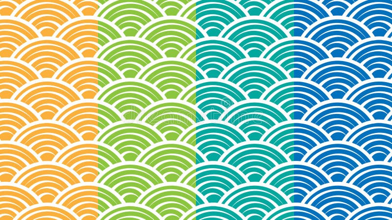 Seamless Repetitive Vector Curvy Waves Pattern Texture Background Stock ...