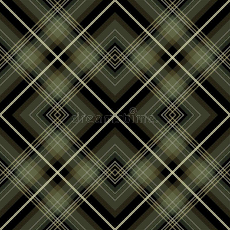 Seamless Retro Checkered Green Pattern Stock Illustration ...